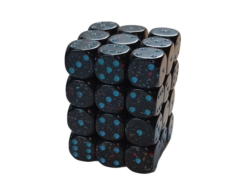 Chessex Speckled Blue Stars 12mm D6 Block - snmstuff.co.uk