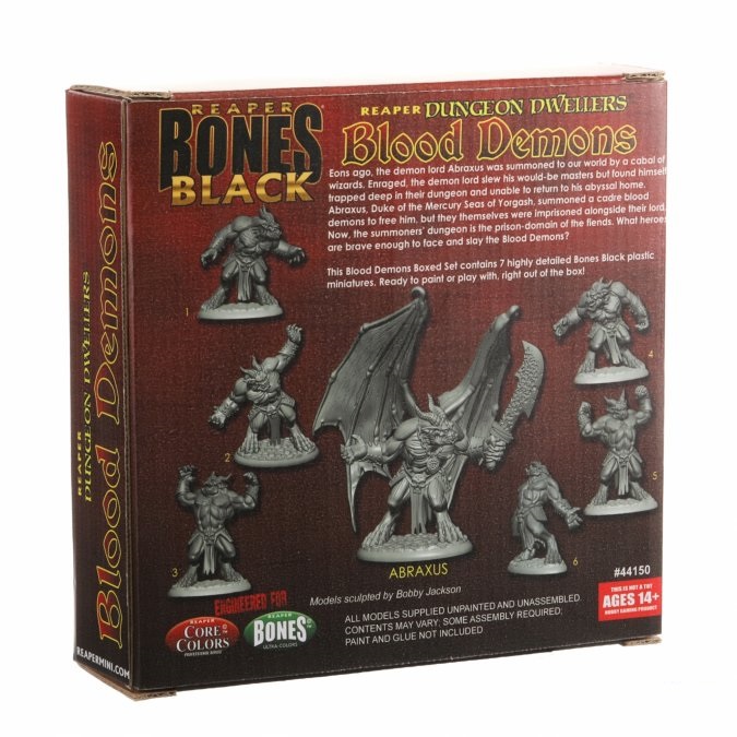 Reaper Bones Black 44150 Blood Demons Boxed Set - snmstuff.co.uk