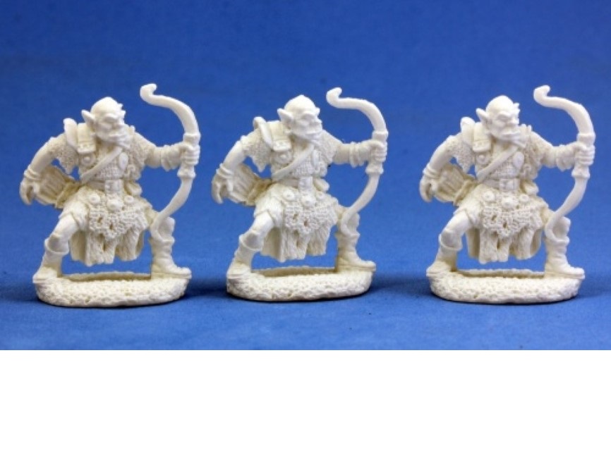 Reaper Bones Orc Archers (3) - snmstuff.co.uk