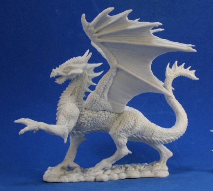 Reaper Bones Silver Dragon - snmstuff.co.uk