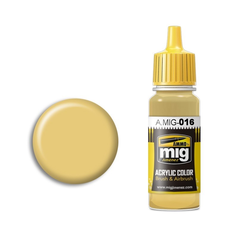 Mig Ammo Acrylic Paint - A.MIG-0016 RAL 8020 Gelbbraun (17ml ...