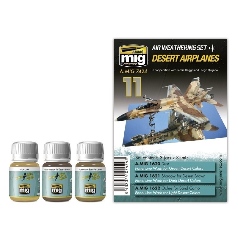 Mig Ammo Weathering Set - Desert Airplanes - snmstuff.co.uk