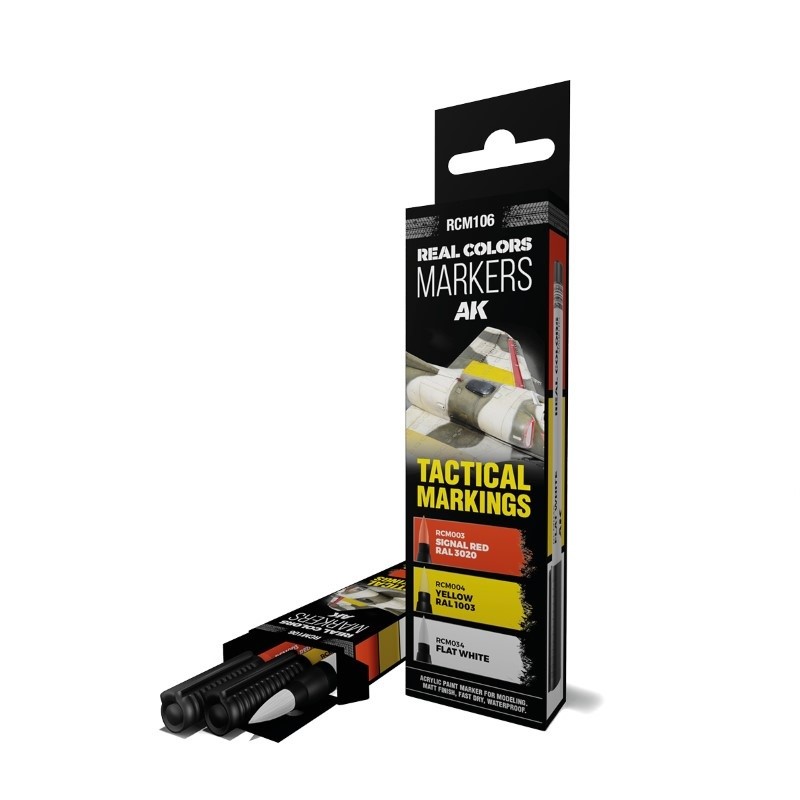 AK Interactive Real Colour Markers Set of 3 - Tactical Markings ...