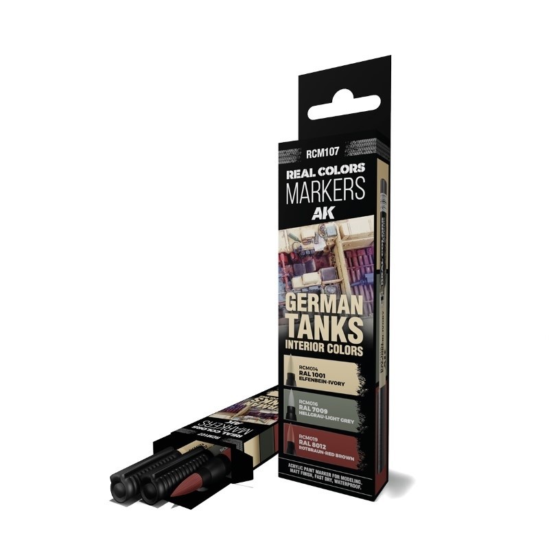 AK Interactive Real Colour Markers Set of 3 - German Tanks Interior ...
