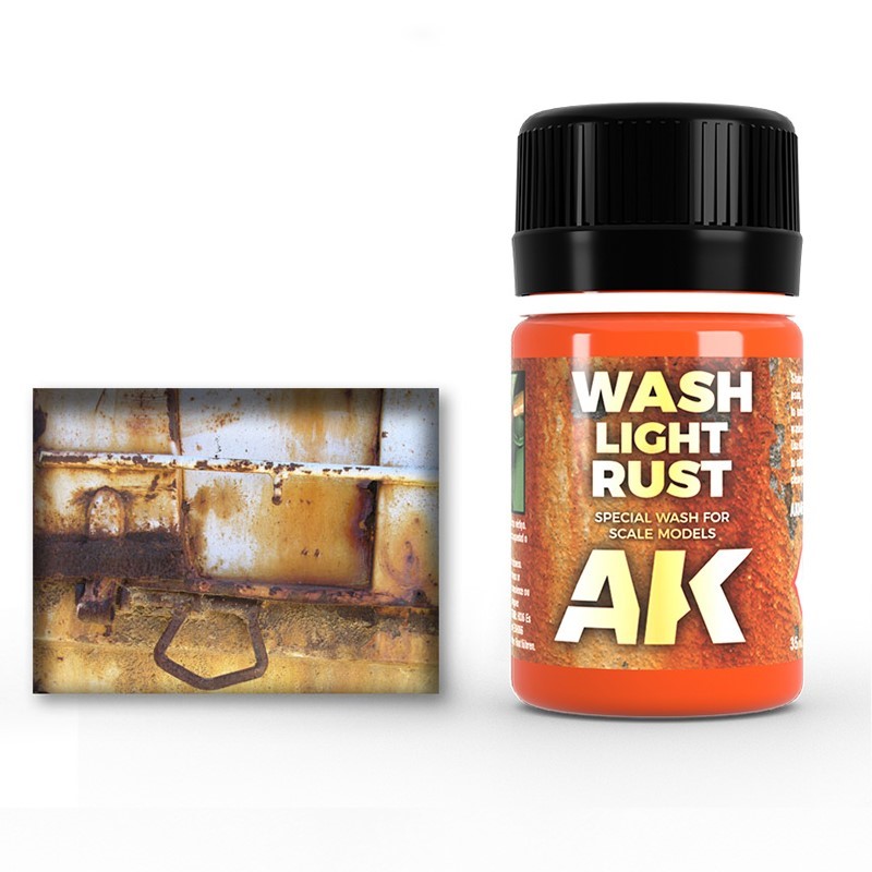 AK Interactive - Enamel Wash: Light Rust for Green Vehicles - snmstuff ...