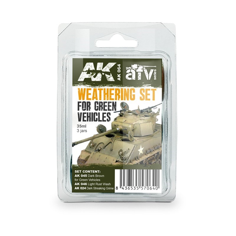 AK Interactive - Weathering Set for Green Vehicles - snmstuff.co.uk