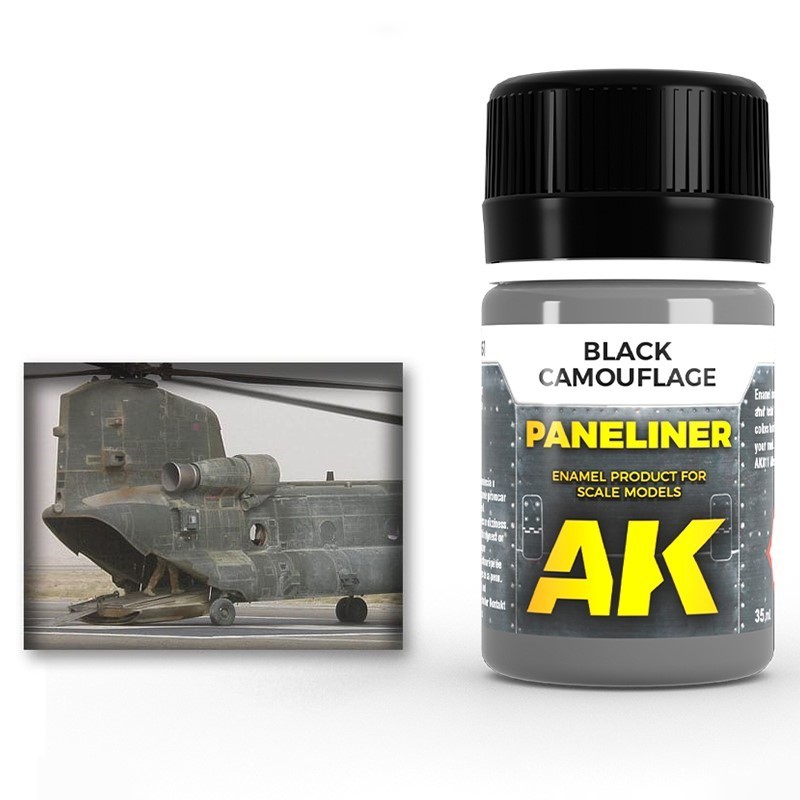 AK Interactive - Panel Liner for Black Camouflage - snmstuff.co.uk