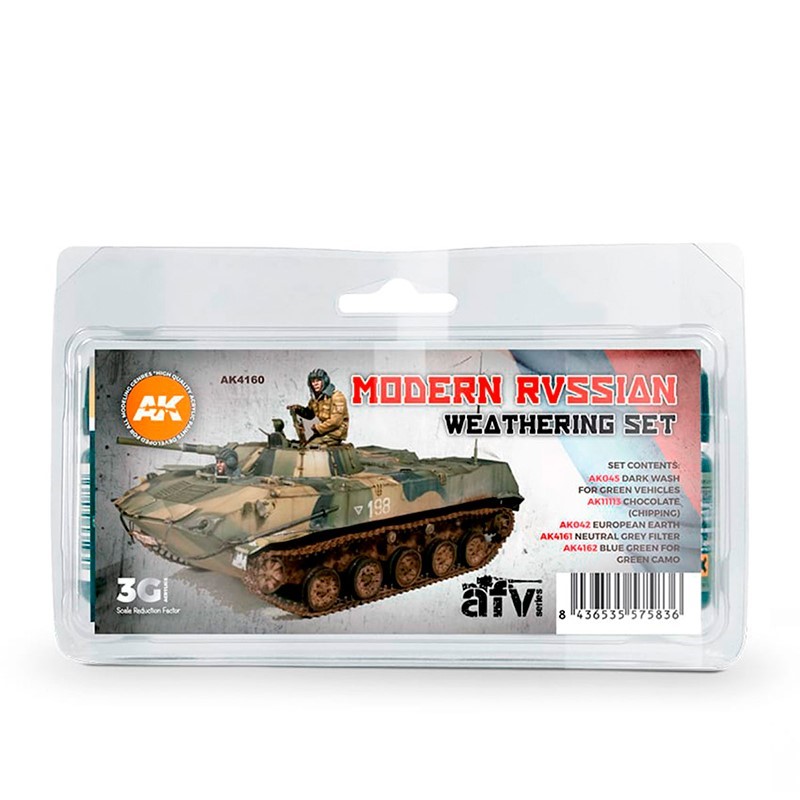 AK Interactive - Modern Russian Weathering Set - snmstuff.co.uk