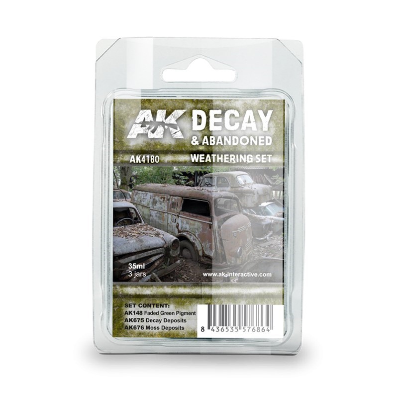AK Interactive - Decay and Abandoned Weathering Set - snmstuff.co.uk