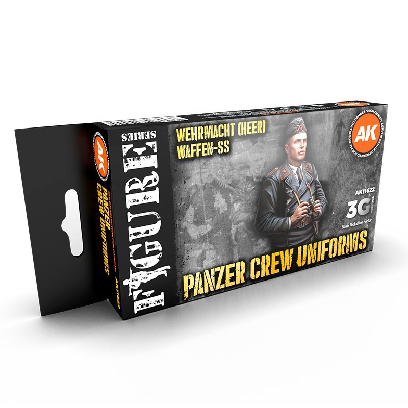 AK Interactive 3rd Gen Acrylics Figure Set Panzer Crew Black Uniforms ...