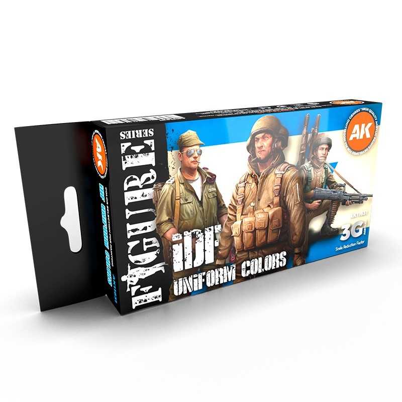AK Interactive 3rd Gen Acrylics Figure Set IDF Uniform Colours ...