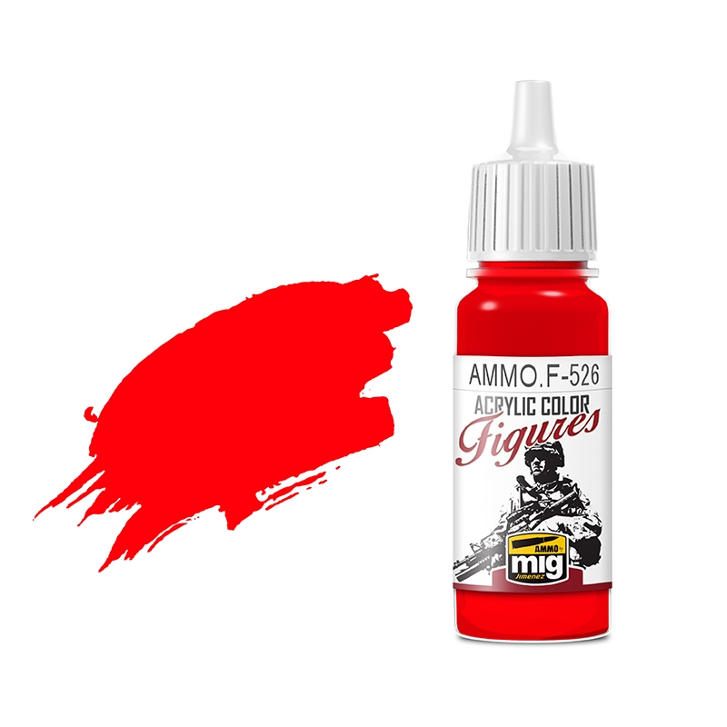 Mig Ammo Figure Paints F-527 Pure Red - snmstuff.co.uk