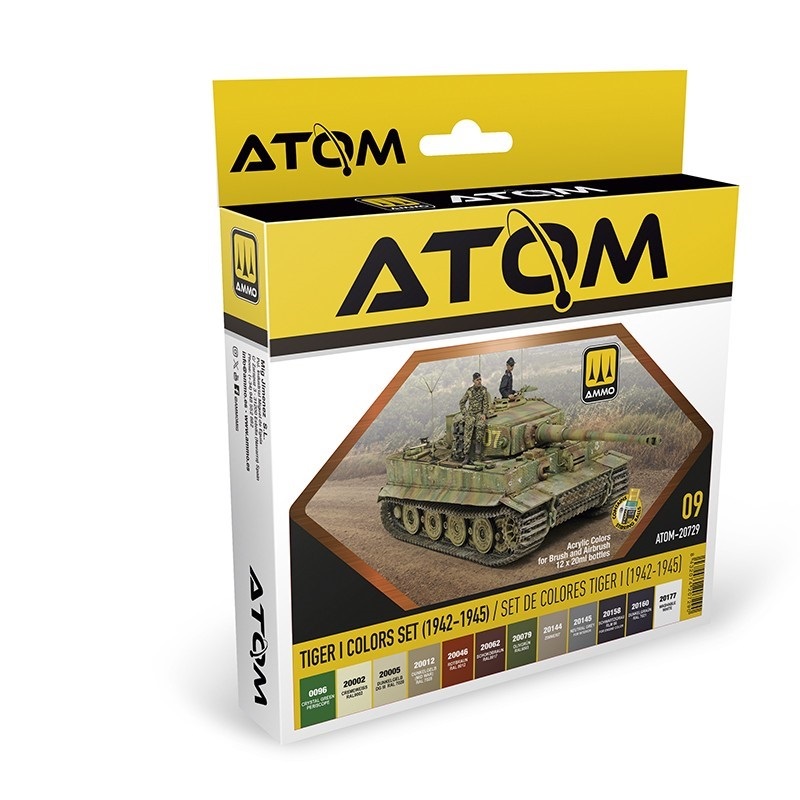 Mig Ammo ATOM Set 20729 Tiger I Colors 1942-1945 - snmstuff.co.uk