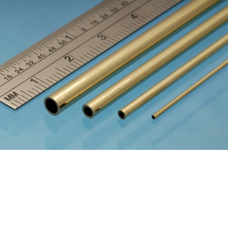 Brass Tube 1mm x 305mm - Pack of 4 - snmstuff.co.uk