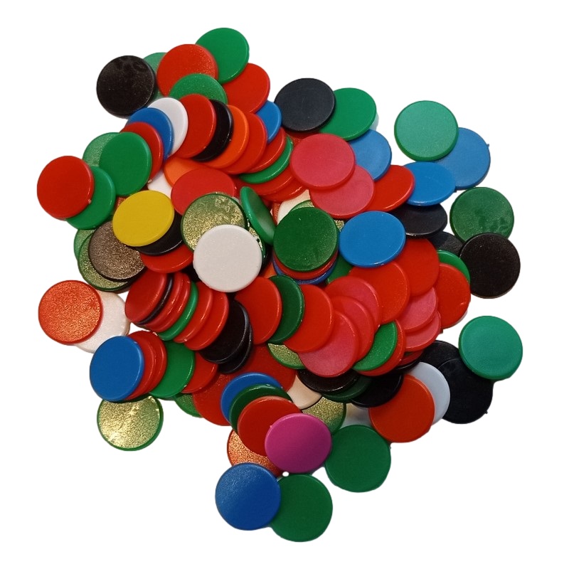 16mm Counters - 50g Pack - Assorted - snmstuff.co.uk