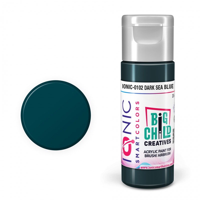 Mig IONIC-0102 Acrylic Paint - Dark Sea Blue - snmstuff.co.uk