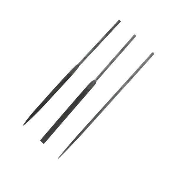 Set of 3 precision needle files - snmstuff.co.uk