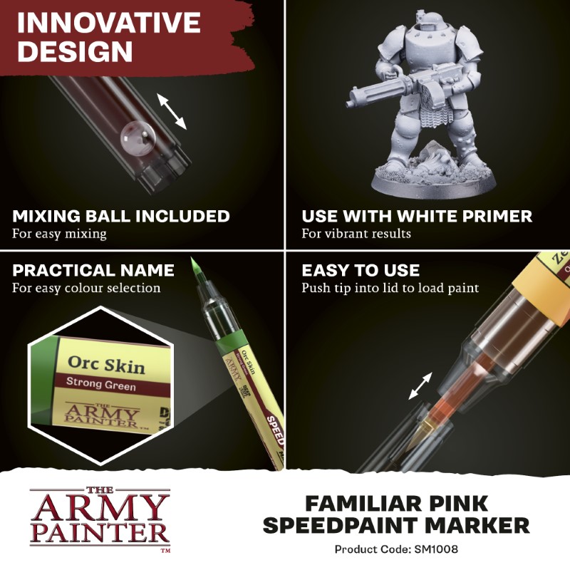 Army Painter Speedpaint Marker - Familiar Pink - snmstuff.co.uk