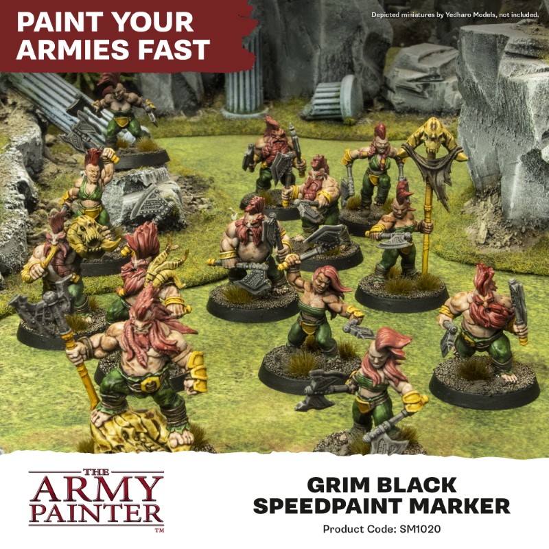 Army Painter Speedpaint Marker - Grim Black - snmstuff.co.uk