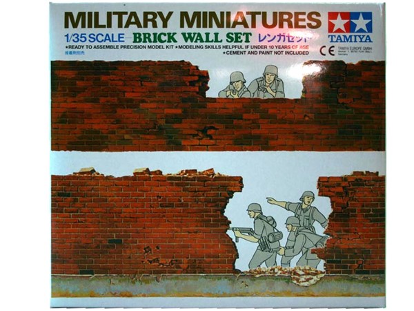 TAM35028 Tamiya 1/35 Scale Brick Walls - snmstuff.co.uk