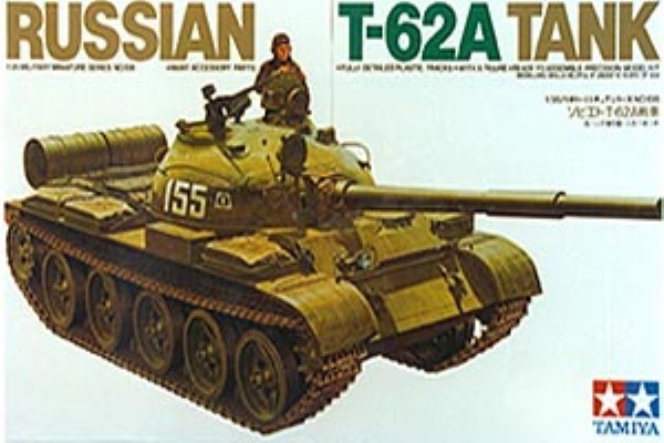 TAM35108 Tamiya 1/35 Scale Russian T-62A Tank - snmstuff.co.uk