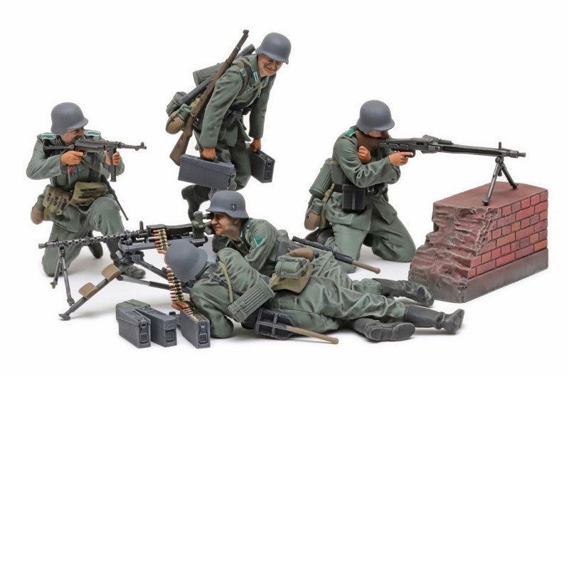 TAM35386 Tamiya 1/35 Scale German Machine Gun Team Mid-WWII - snmstuff ...