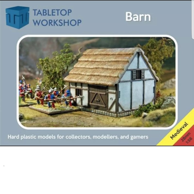 Tabletop Workshop 28mm Medieval Barn - snmstuff.co.uk