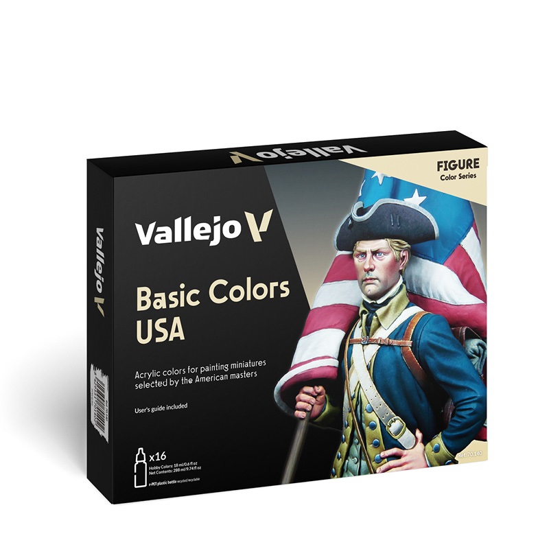 Vallejo Model Color Set 16 - Basic Colours USA - snmstuff.co.uk