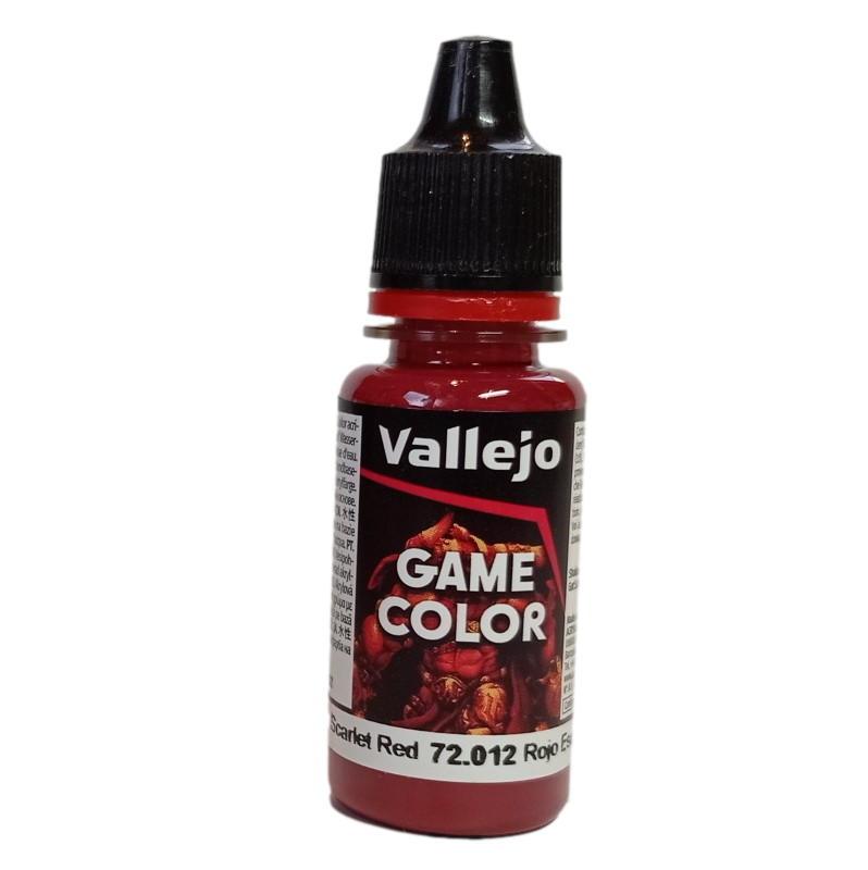 Vallejo Game Color 72.012 Scarlet Red - New Formula - snmstuff.co.uk