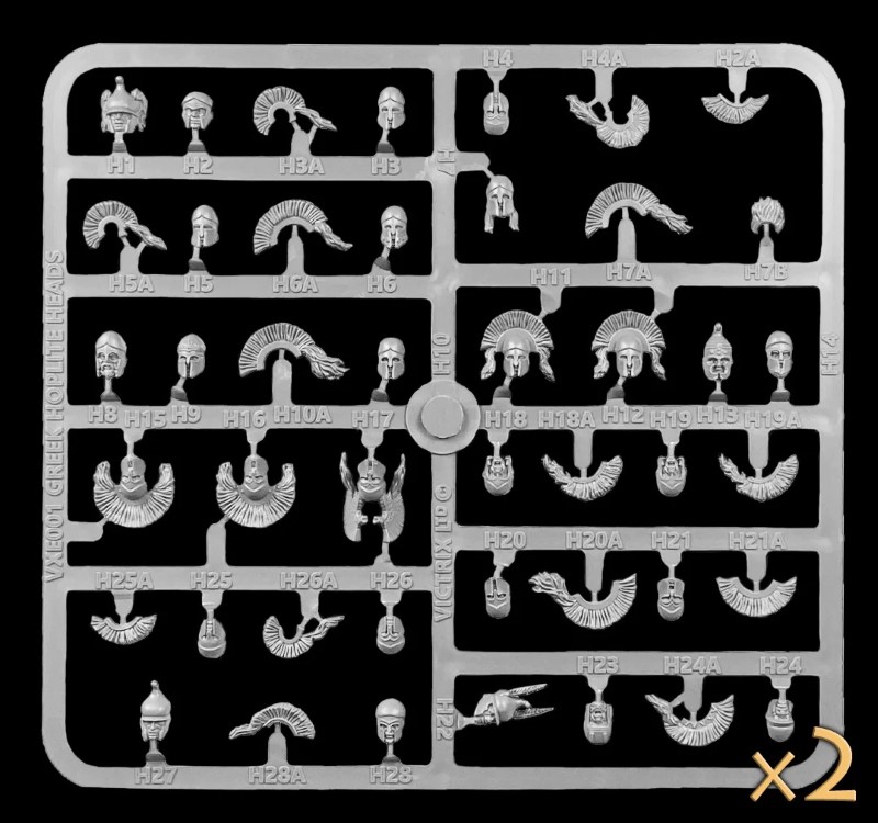 Victrix Greek Hoplite Heads - snmstuff.co.uk