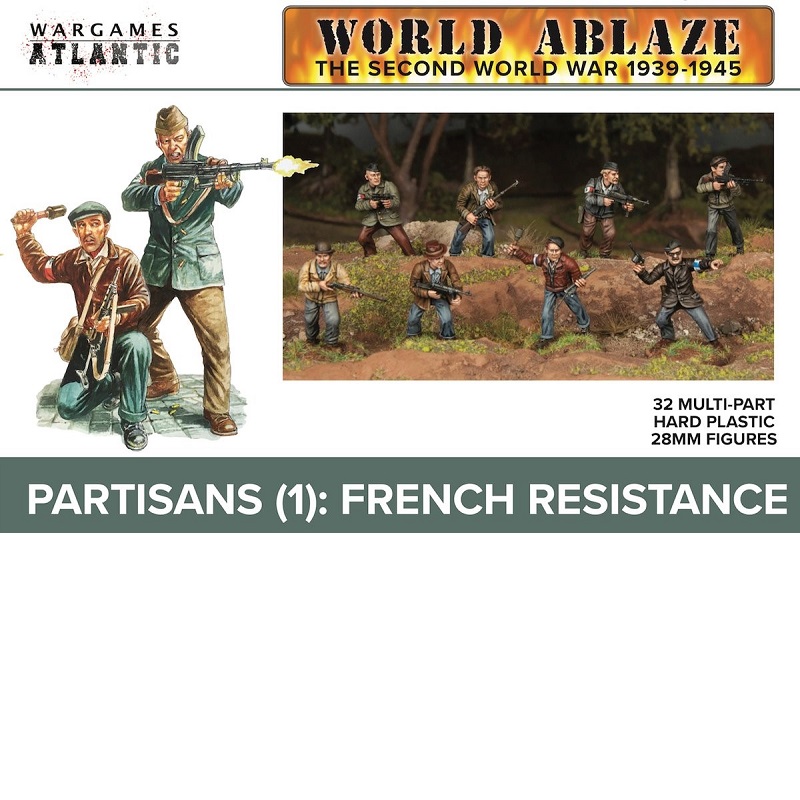 Wargames Atlantic Partisans (1) French Resistance - snmstuff.co.uk