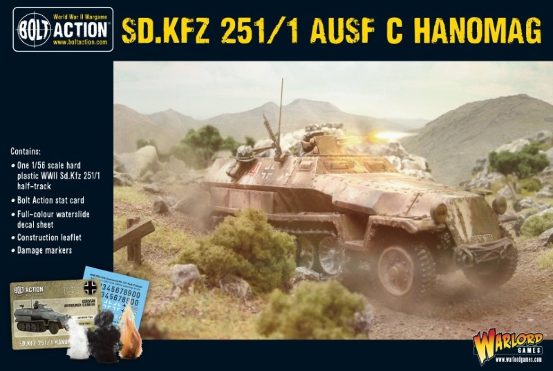 Bolt Action German Sd.Kfz 251/1 Ausf C Hanomag - snmstuff.co.uk
